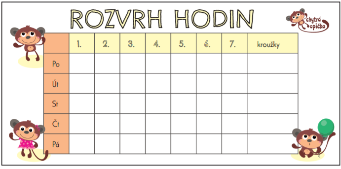 Stáhněte si zdarma rozvrh do školy | Tipy a rady pro rodiče ...